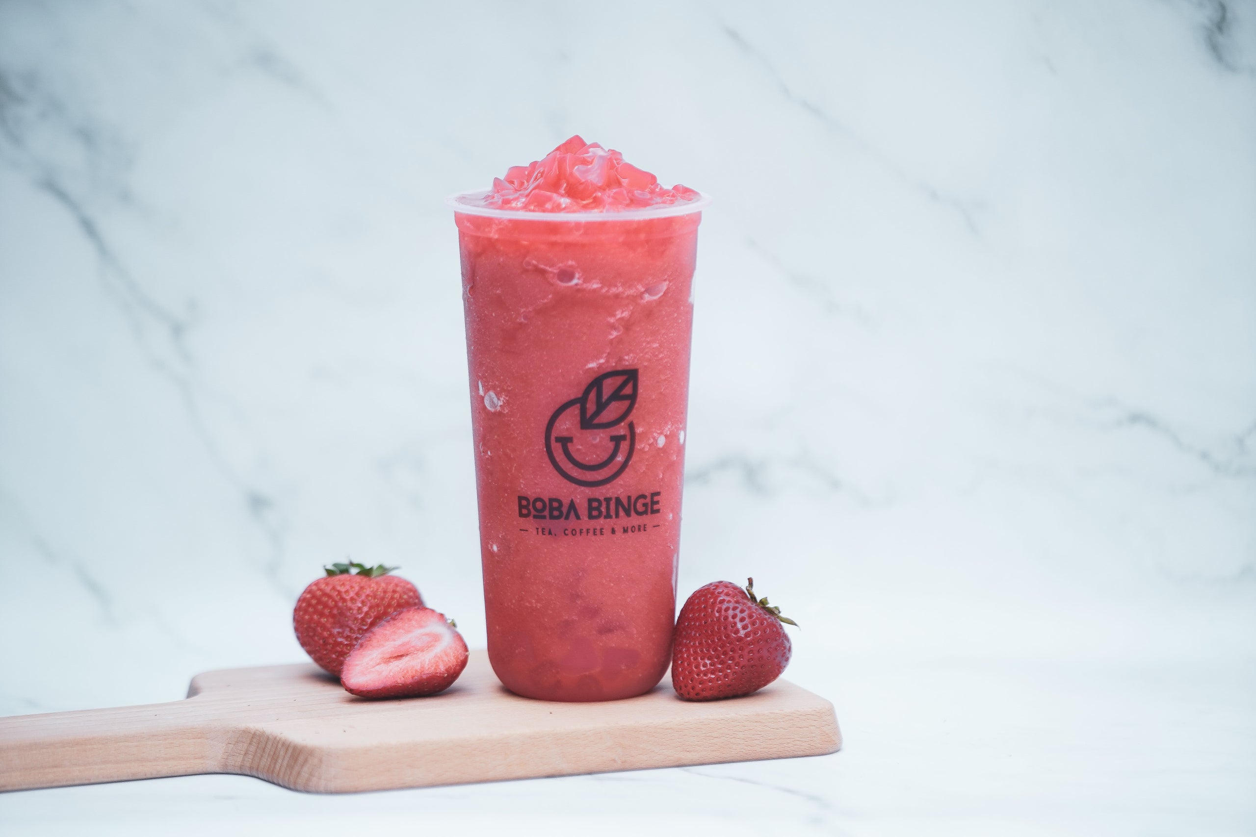 SL2. Fresh Strawberry Slushy | Boba Binge